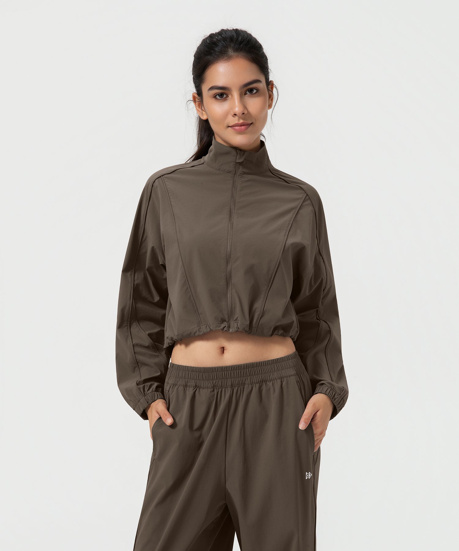 Anywhere Short Stand Collar Fashion Casual Jacket| Women's Sports Jack ...
