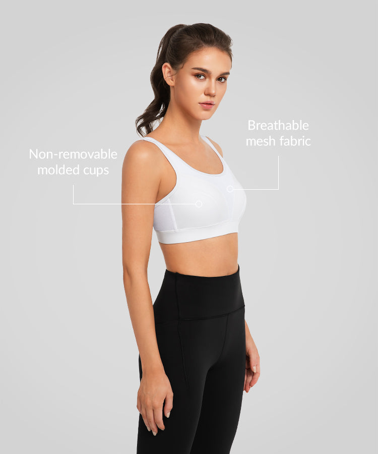 Power Adjustable Enhance Padded Running Bra | Women's High Support Spo ...